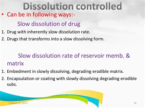 Sustained Release Dosage Forms Sr