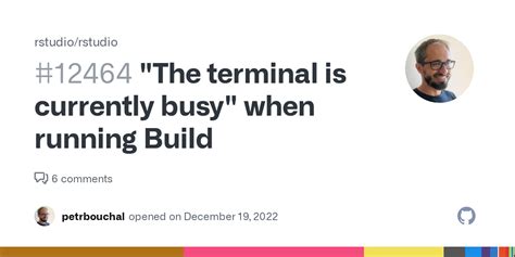 The Terminal Is Currently Busy When Running Build · Issue 12464