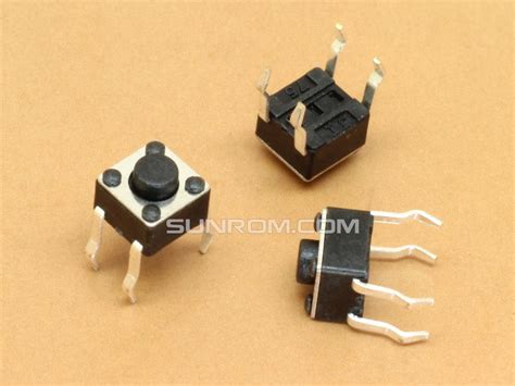 Tactile Switch 45x45x38mm 6421 Sunrom Electronics