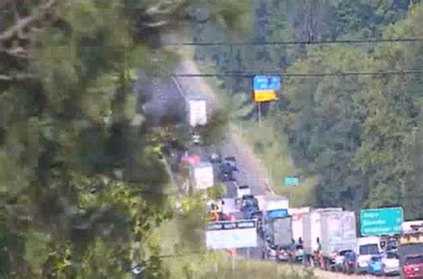 Interstate 81n Delayed By Tractor Trailer Crash In Roanoke County