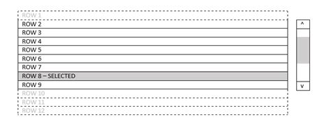 Javascript Automatically Scroll Table When The Selected Row Is The Row Before Last Row Stack