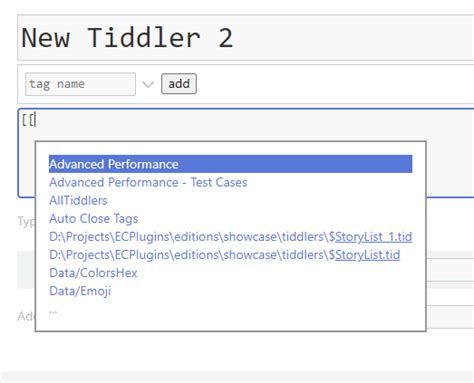 Auto Complete Plugin 1 0 15 Complete Tiddlers Fields And Your Dreams