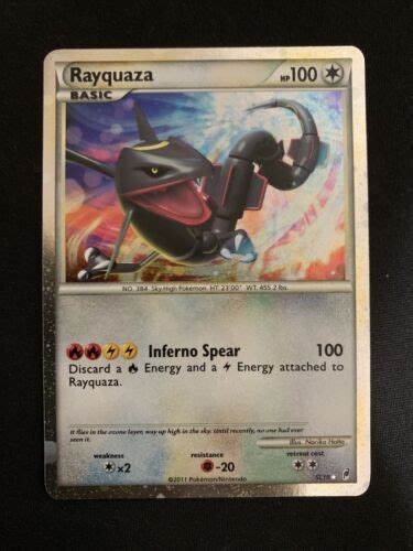Rayquaza Sl10 Pokemon Card Secret Rare Call Of Legends Holo Values Mavin