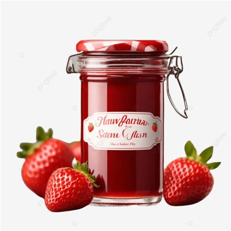 흰색 배경에 분리된 유리병에 딸기 잼 유리병에 담긴 딸기잼 흰색 배경에 고립 항아리 Png 일러스트 및 이미지 에 대한 무료 다운로드 Pngtree