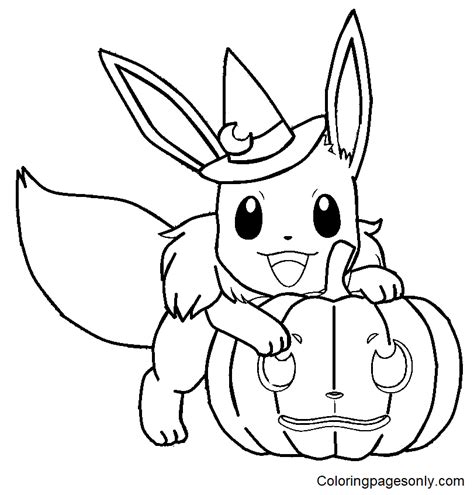 Eevee Pokemon Coloring Pages
