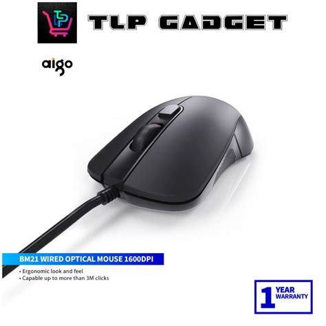 Aigo Bm21 Wired Optical Mouse Lazada