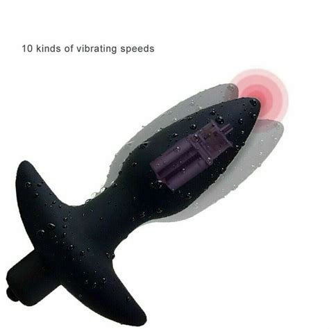 Prostate Vibrating Massager Dildo Anal Butt Plug G Spot Sex Toy For Women Men Ebay