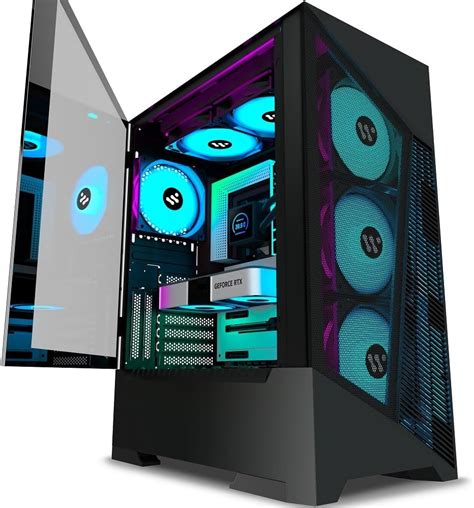 Kediers Pc Case C700 E Atx Tower 3 Tempered Glass Gaming