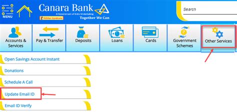 How To Register New Email ID With Canara Bank Account BankingTricks