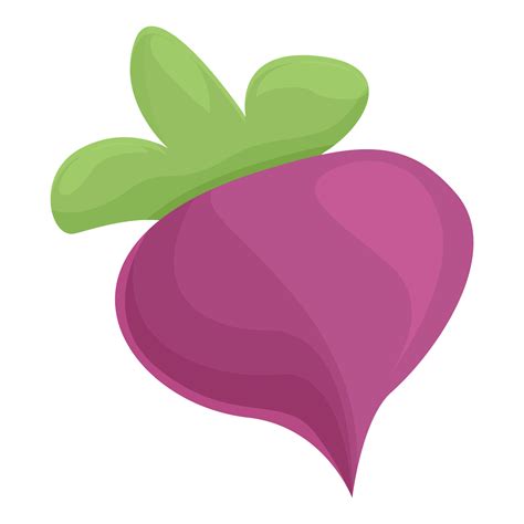 Beet Icon Cartoon Vector Organic Food 14352292 Vector Art At Vecteezy