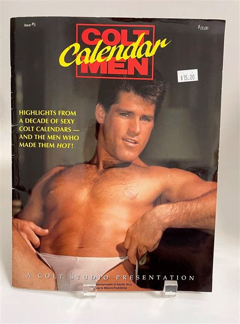 Colt Calendar Men Issue 5 Featuring Steve Kelso From 1996 In Good Sha