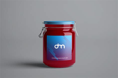 Glass Jar Mockup Template Download Psd