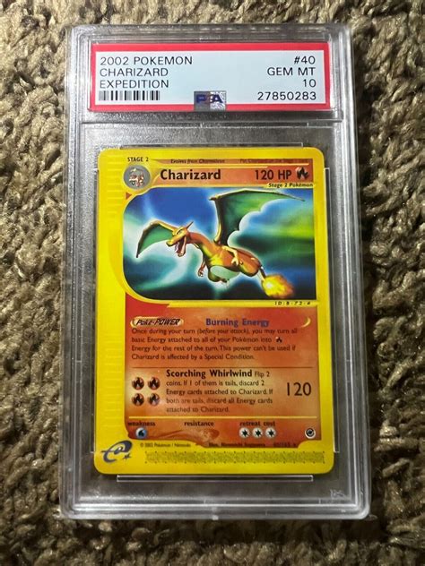 2002 Pokemon Expedition E Series CHARIZARD Non Holo Rare 40 PSA 10 EBay