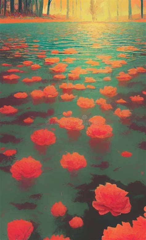 Floating Flowers Digital Art Stock Illustration Illustration Of Digital Fairy 256455779