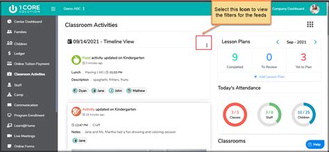 Classroom Activities On 1core Web Interface 1core Help