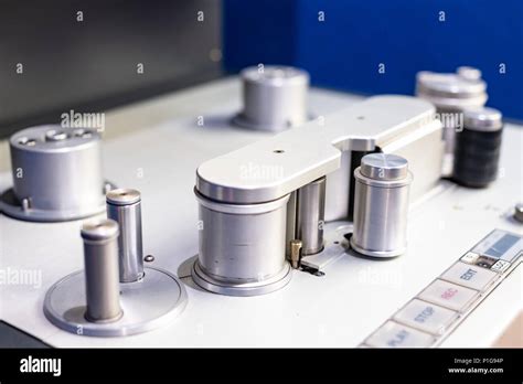 Macro Close Up Of Vintage Professional Analog Multitrack One Inch