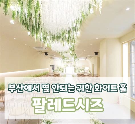 W웨딩은빈플 부산화이트웨딩홀 추천 팔레드시즈웨딩홀 네이버 블로그