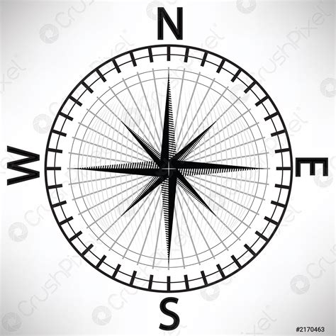 Compass Arrow Icon Stock Vector 2170463 Crushpixel