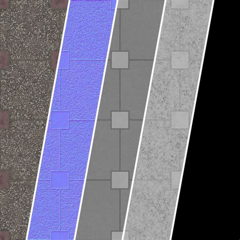 Texture Tile Materials 30 Concrete Tiling By Gravel Sbsar Pbr Seamless