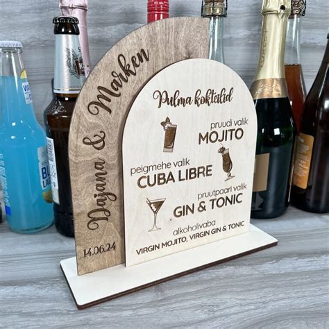 Puidust Joogimenüü Meistrimehed