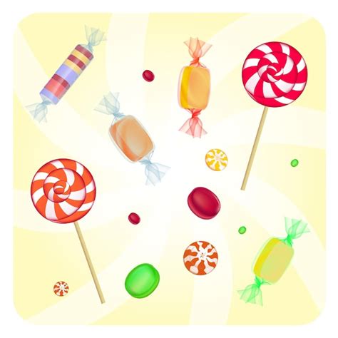 Premium Vector Candy Vector Set