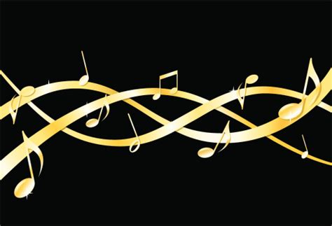 Vetores De Golden Musical Ondas E Mais Imagens De Arte Cultura E