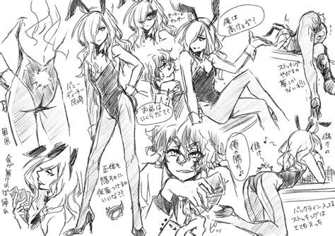 「妄想が滾りすぎた。バニ崎で8月は新刊描きたいなぁ～、夢が詰まってるので体のラインが完全に女子でもきっとバニ崎はもちも」ioriの漫画