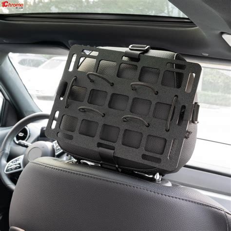 Tactical Car Truck Sun Headrest Rack Rigid Molle Panel Velcro