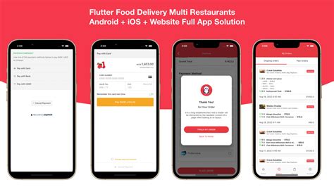 Flutter 3 Food Delivery Multi Restaurants Laravel Backend Android