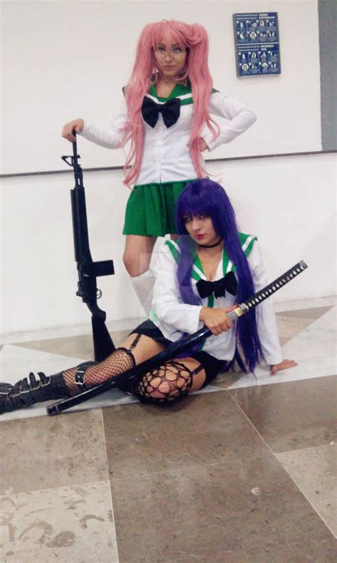 Saya Takagi Saeko Busujima By Annitakaoru On Deviantart