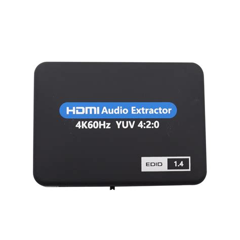 Extrator De Áudio Hdmi Splitter 4kx 2k Para Óptico Toslink Spdif And 3