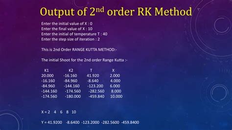 Shooting Method With Range Kutta Method Pptx