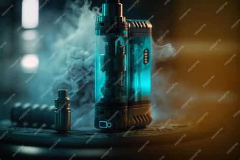 Premium Photo Colored Ecigarettes For Vaping And Various Fruits The