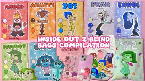 ⭐️paper Diy⭐️ Inside Out 2 Blind Bags Compilation Asmr Tutorial