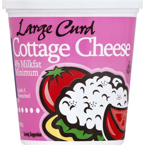 Broughton Foods Cottage Cheese Large Curd 4 Milkfat Minimum 24 Oz