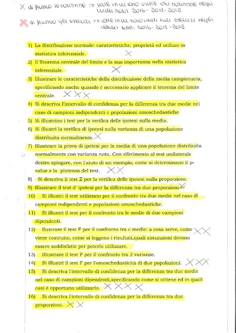 Domande Statistica Aziendale Docsity