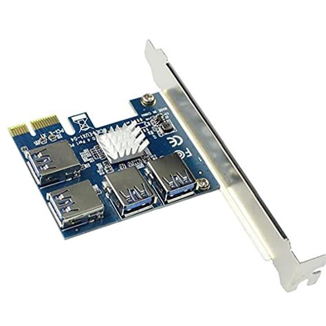 Pcie 1 à 4 Pci Express Riser Card Slot Pour Carte Riser Adaptateur Usb