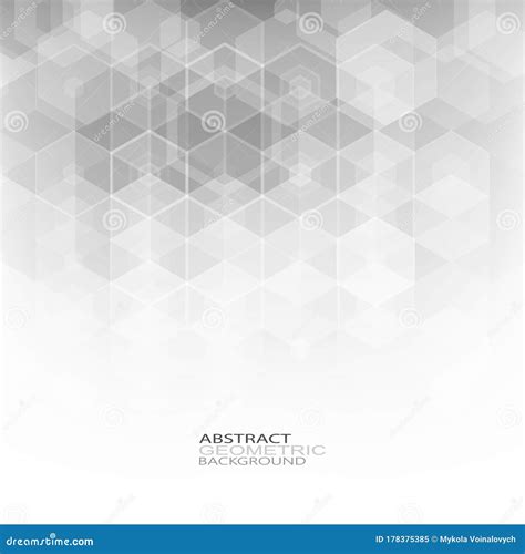 Vector Abstract Science Background Hexagon Geometric Design Stock Vector Illustration Of