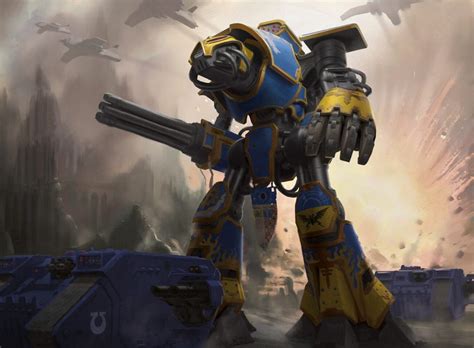 Reaver Titan Art By Philip Helliwell 40K Gallery
