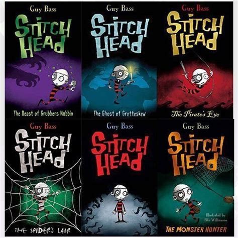 Stitch Head Collection Guy Bass 6 Books Set Ghost Of Grotteskew