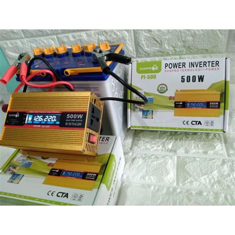 Power Inverter Digital 500W DC 12V Ke AC 220V Perubah Arus Aki Ke Arus