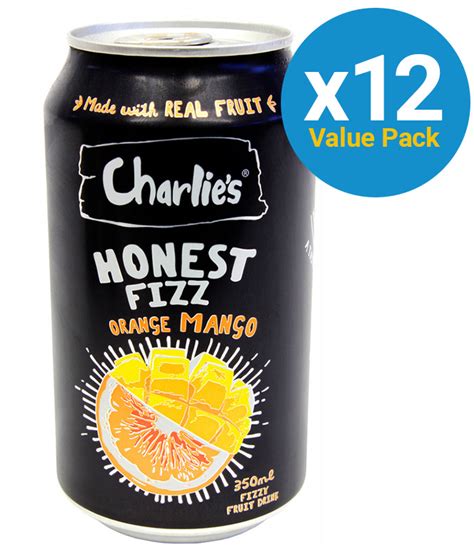 Charlies Honest Fizz Orange Mango At Mighty Ape Nz