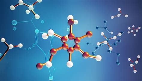 Premium Ai Image 3d Molecules Structure