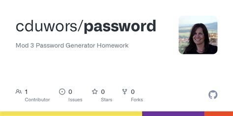 Github Cduworspassword Mod 3 Password Generator Homework