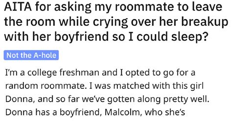 She Asked Her Roommate To Leave Until She Could Stop Crying Was She Insensitive TwistedSifter