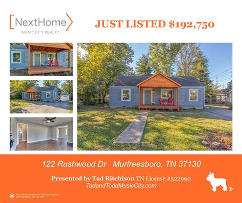 Tad Ritchison Next Home Music City Realty Murfreesboro Tn