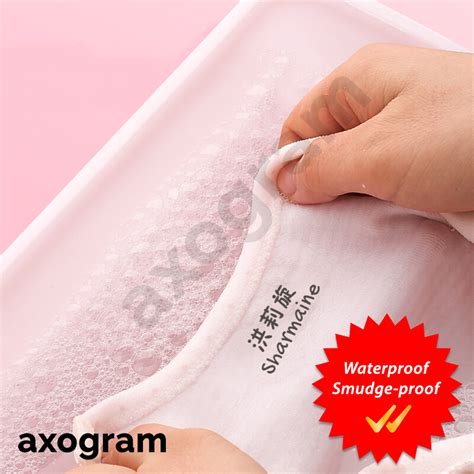 Personalized Fabric Textile Pre Inked Self Inking Rubber Stamp Singapore