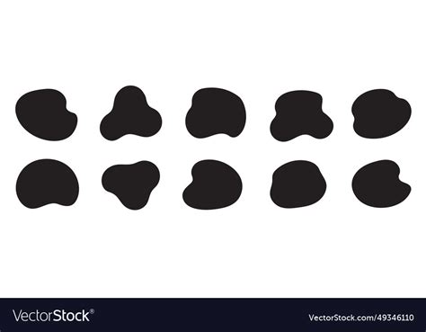 organic blob shape abstract amoeba irregular vector image