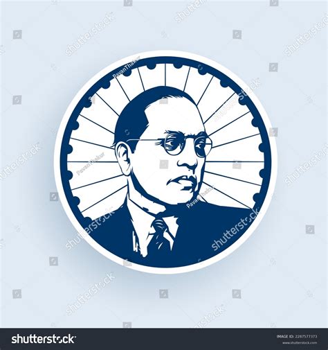 Illustration Dr Bhimrao Ambedkar India Ambedkar Stock Vector Royalty