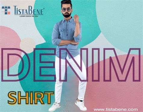 Denim Delight Mastering Mens Style With The Classic Denim Shirt” By